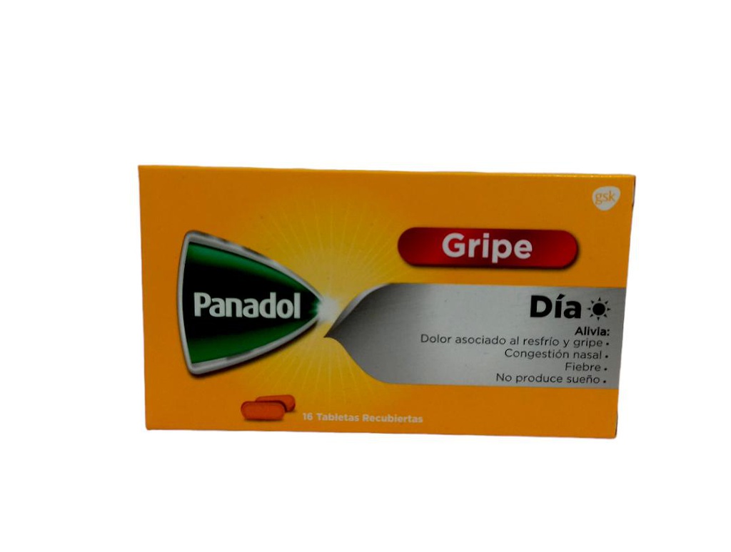 PANADOL GRIPE DIA 16 TABLETAS | Supermercado El Éxito